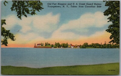 Old Fort Niagara & Coast Guard Station Youngstown New York Postcard ...