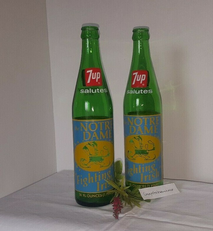 Vintage Soda Pop Bottle - Notre Dame, Fighting Irish - 1973 ...
