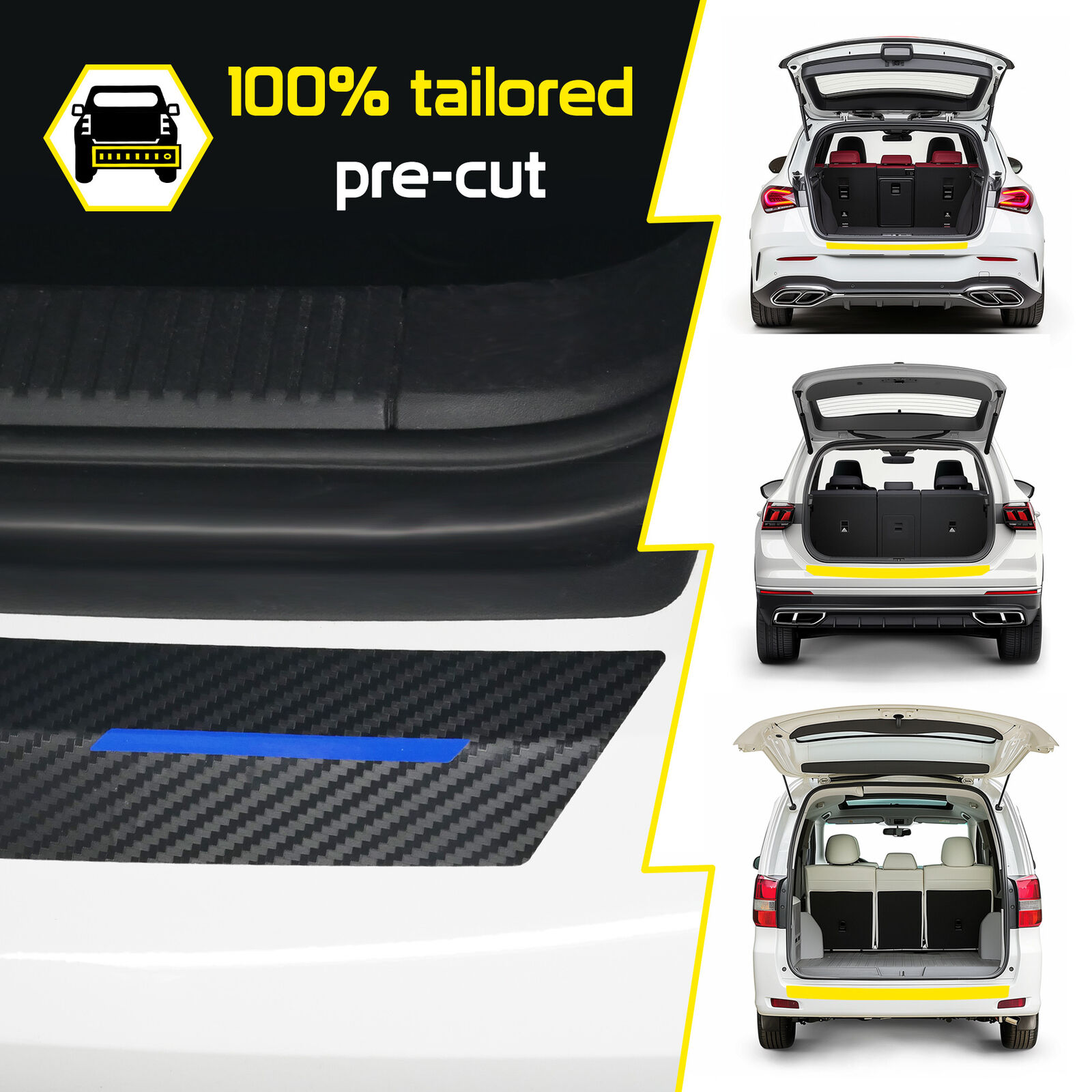 Ladekantenschutz Carbon für VW Tiguan 3 2024-2030 (5-Türer SUV ...