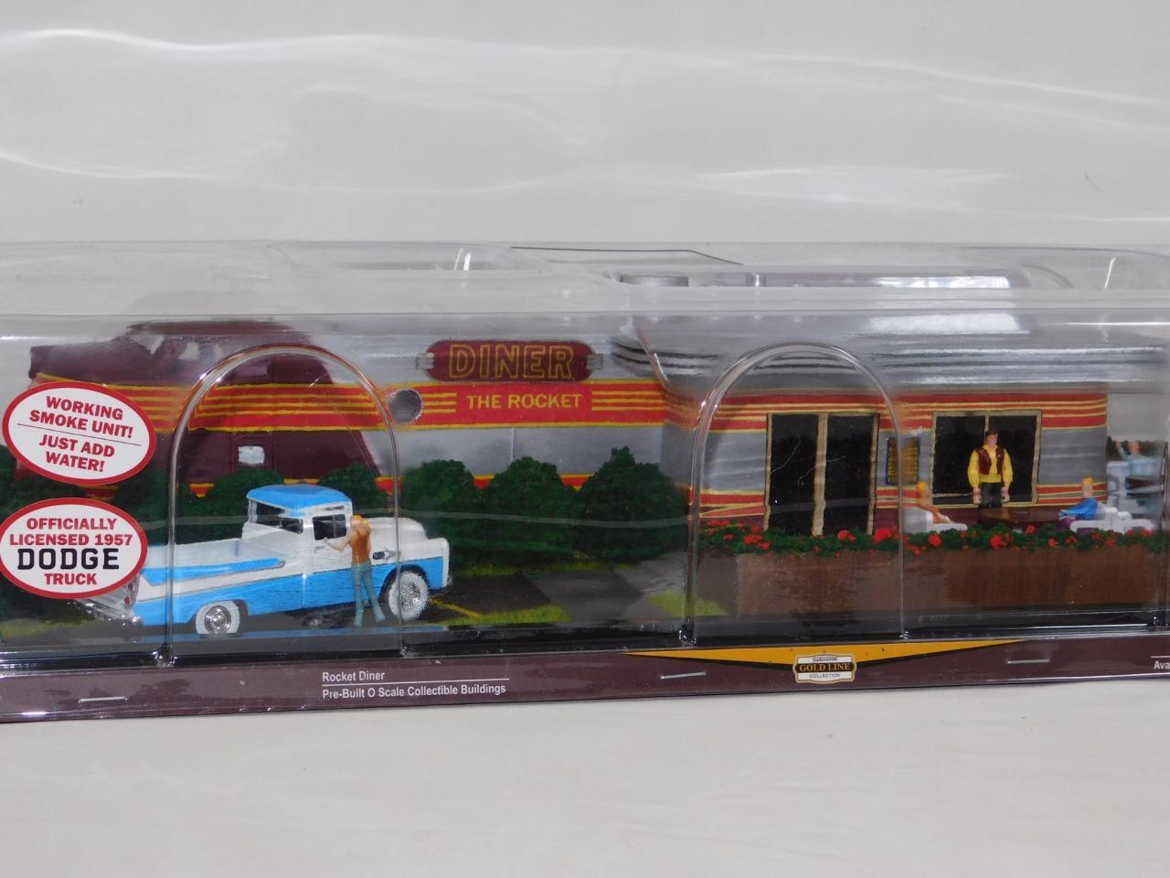 Menards O Gauge Rocket Diner 279-8322 Smokes Lights Figures Layout ...