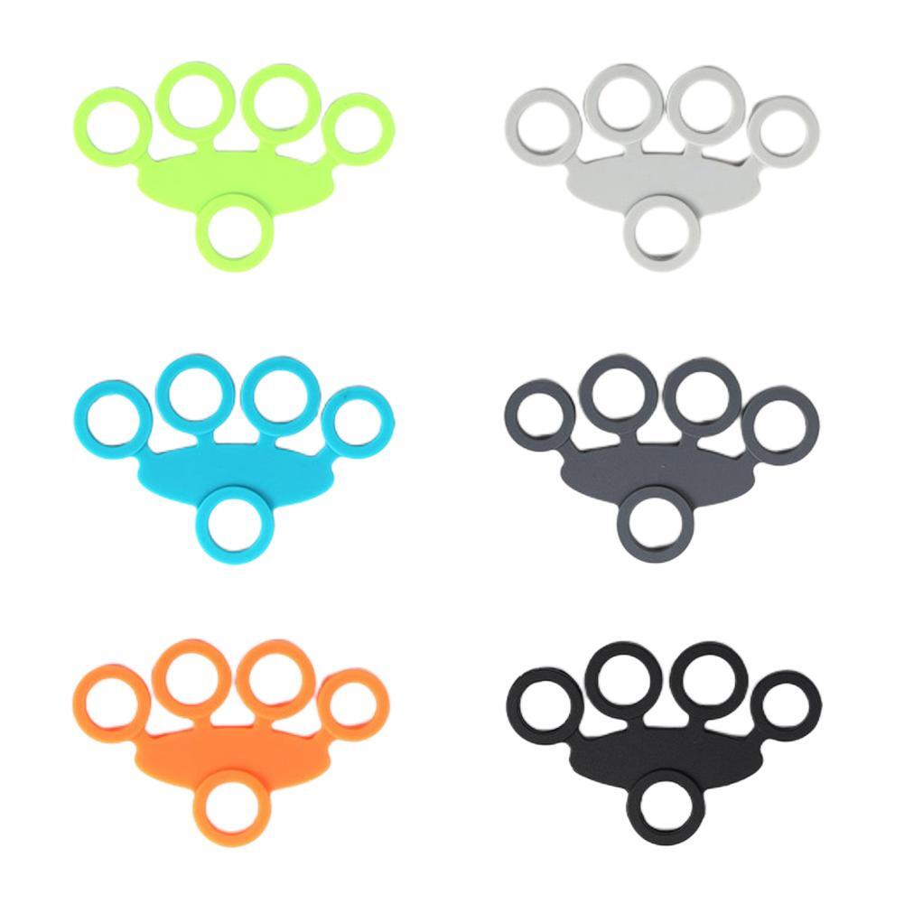 2PCS 5 Finger Hand Grip Band Elastic Silicone for Gym Fitness Training ...