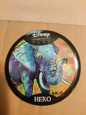 Vintage Pin Disney Conservation fund HERO, Elephant | eBay