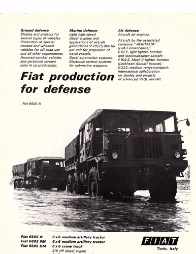 1977 Fiat 6605n 6605 fm 6605 dm military medium artililery tractor ...