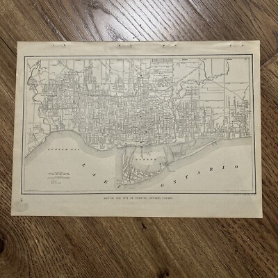 Pre-1900 - Map Of Toronto