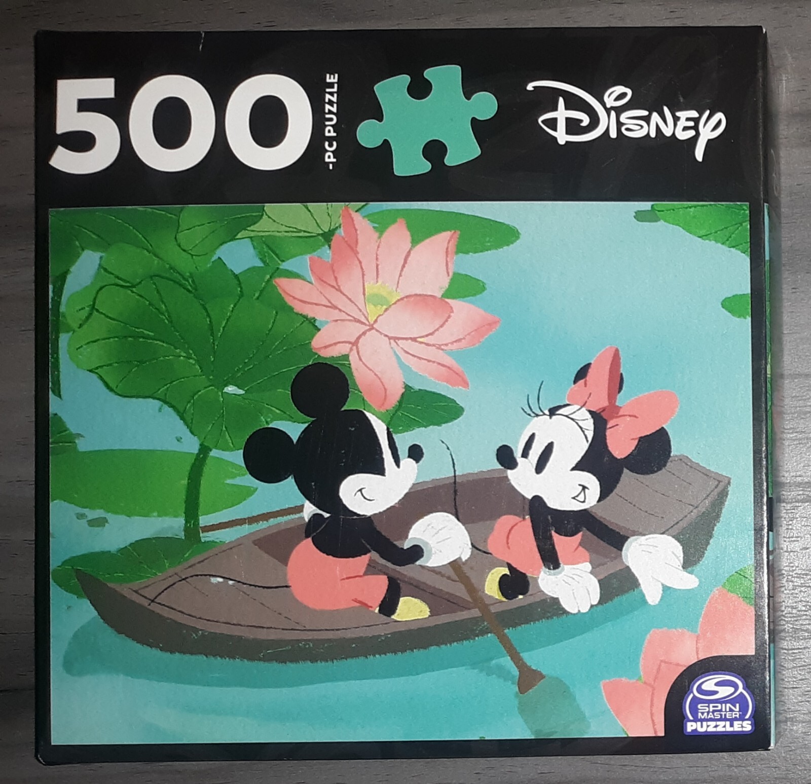 500pc Disney Puzzles Mickey Mouse and Minnie in Row Boat Jigsaw Puzzle ...
