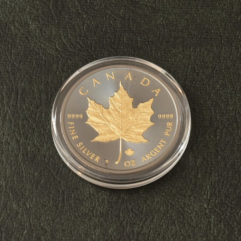 2025 1OZ Silver Canada Maple Leaf 24kt Gold gilded Black Empire ONLY 500pc #201 | eBay