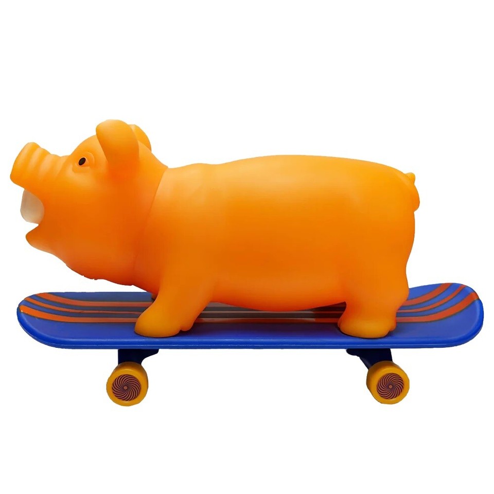 Squeeze Me Skate Piggie with Sound Animolds Squeeze Toys 7.9" | eBay