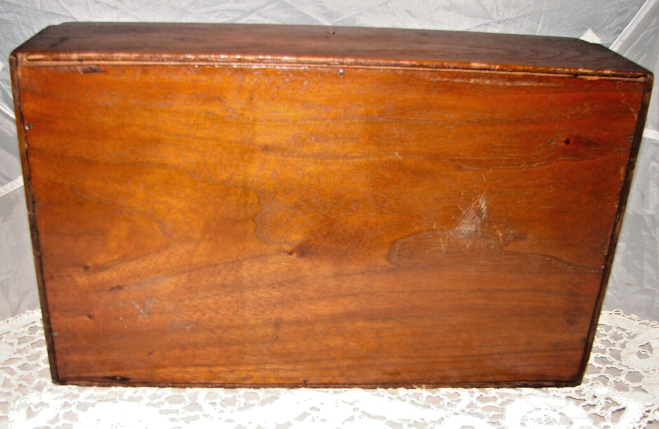 ANTIQUE SLANT TOP TRAVEL WRITING LAP DESK CAMPAIGN BOX with INKWELL | eBay