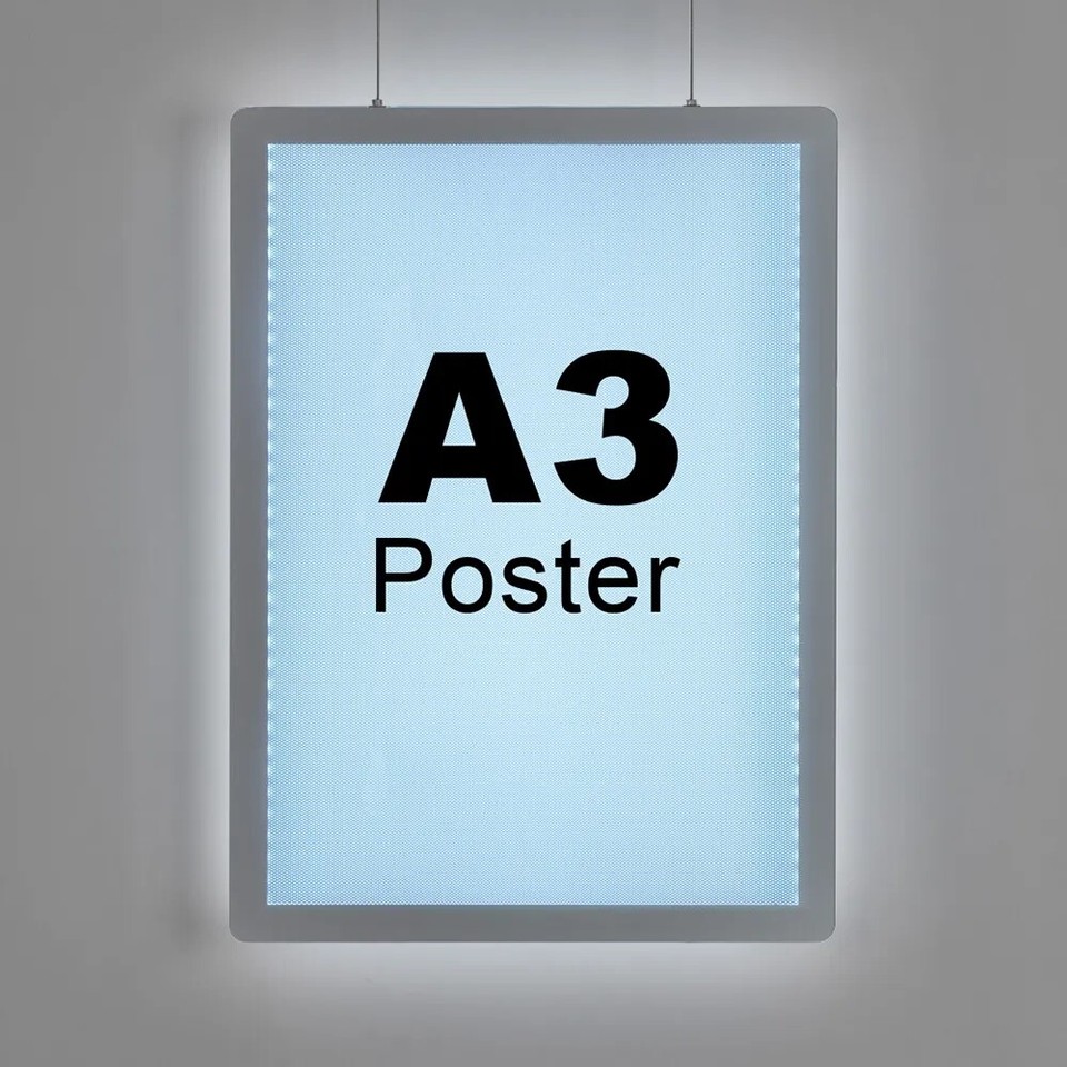 A0 A1 A2 A3 A4 Backlit Film Poster Printing for Light Boxes Menu Box ...