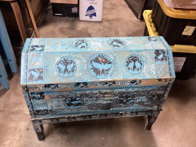 Chest Large From The Mexican President Wood Birds monkeys Blue Edith ...