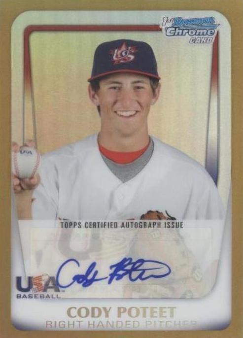 2011 Bowman Chrome - USA 18u National Team Refractors Cody Poteet #18U ...
