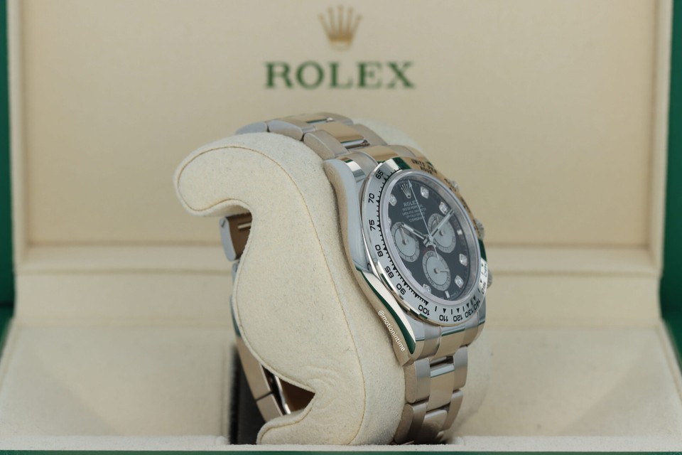 Rolex 126509 Cosmograph Daytona 18kt White Gold Bright Black & Steel ...