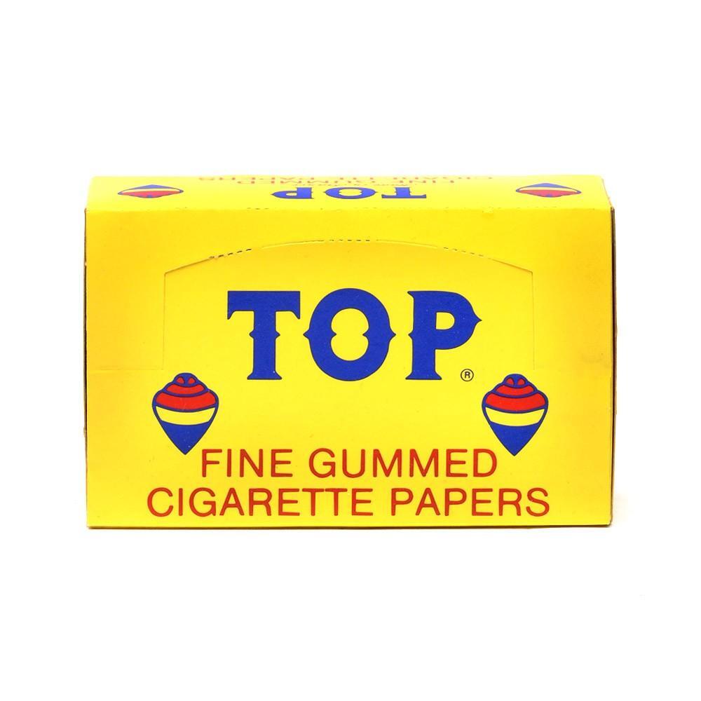 Top Rolling Papers Fine Gummed Cigarette Papers (Full Display Box - 24 ...