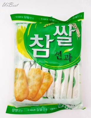 Crown Korea Rice Cracker Cookie Snack crisp and savory taste Korean ...