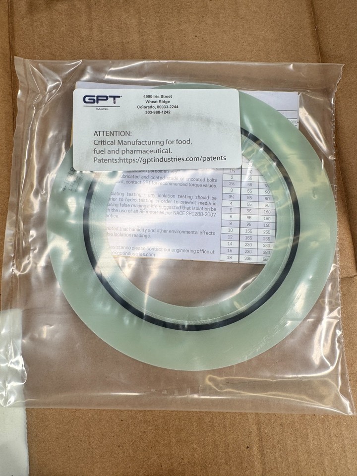 4" Class 150 Linebacker Flange Insulation Kit, G10 Gasket & Accessories ...
