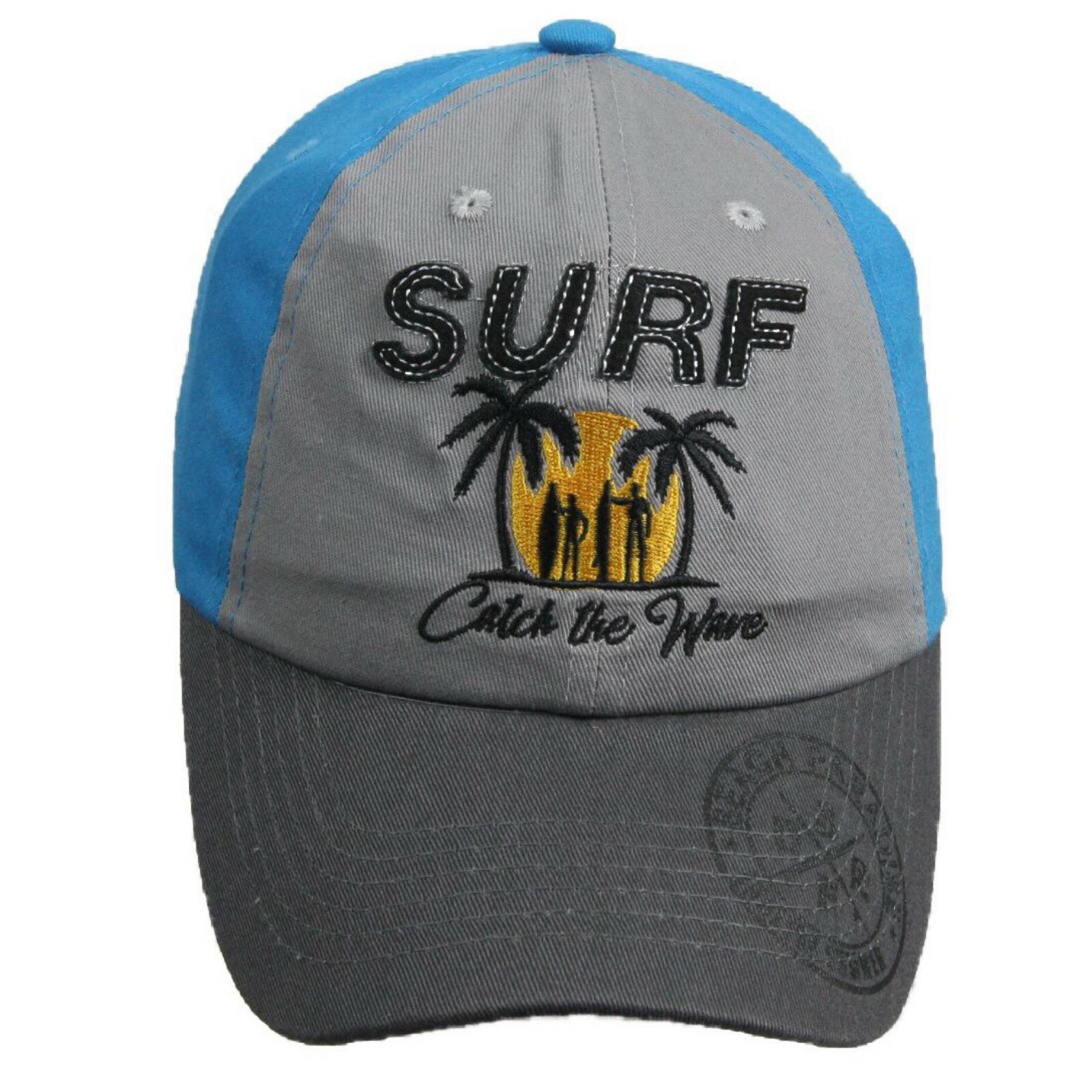 Baseball Cap SURF Sun Dad Hat Cotton Beach Catch The Wave Adjustable ...