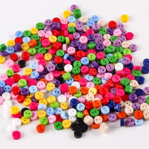 600PcsRound Resin Mini Tiny Buttons Sewing Tools Decorative Button | eBay