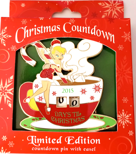 2015 Disney Tinker Bell Christmas Countdown Limited Edition 2000 Pin with Easel | eBay