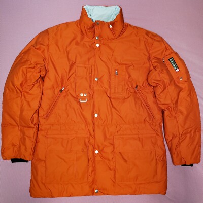 Bogner Polar Expedition Heavy Down Goose Feather Orange Ski Jacket Size ...