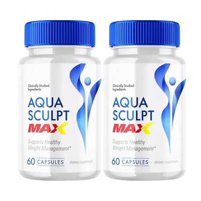 2-Pack Aqua Sculpt Max Weight Loss Support, AquaSculpt Max Strength 120 ...