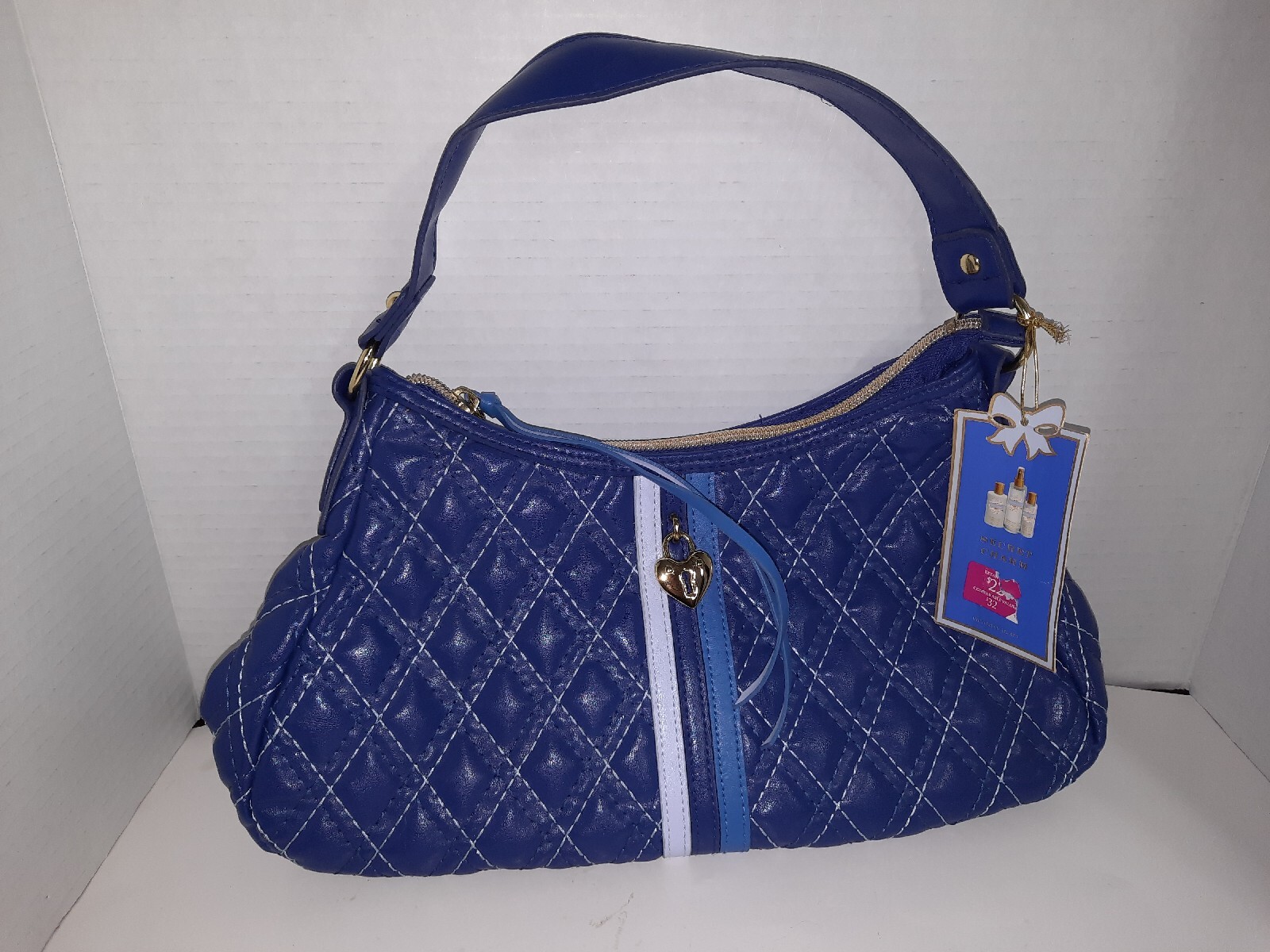 Victoria Secret Blue Quilted Purse | eBay