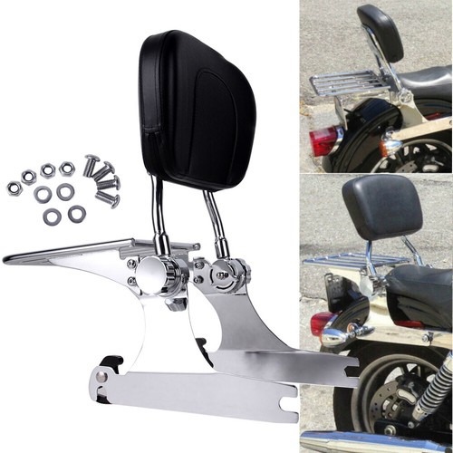 Chrome Backrest Sissy Bar Luggage Rack For Harley Dyna Low Rider FXDL ...
