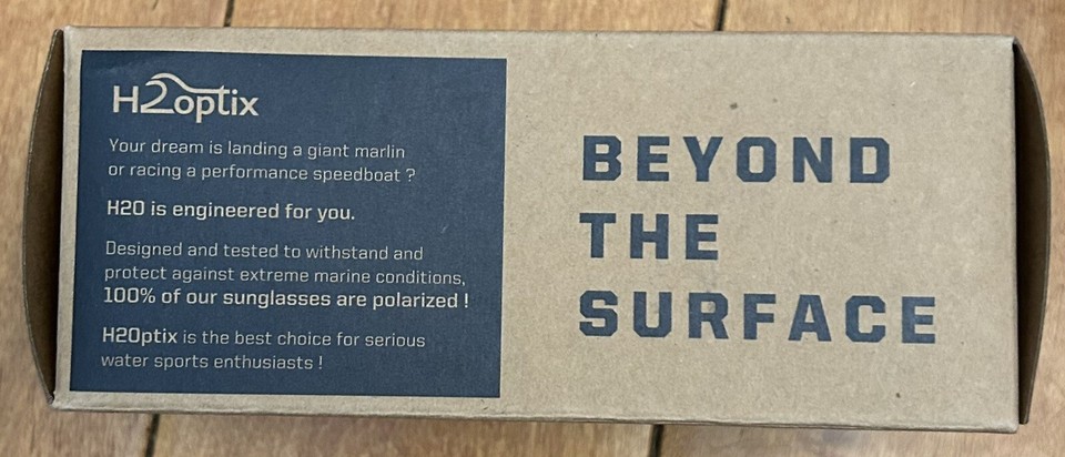 NIB H2optix CORONADO H2030 Matte Gun Metal Grey Blue Flash Mirror ...