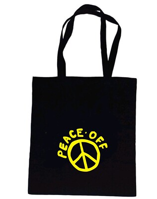 PEACE OFF - COTTON TOTE SHOPPING BAG | eBay UK
