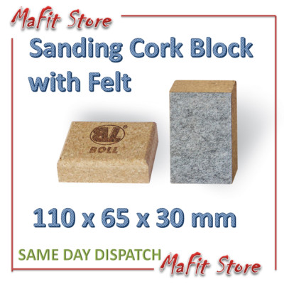 Cork Sanding Block with FELT decorating 110x65x30mm For Hand Sanding ...