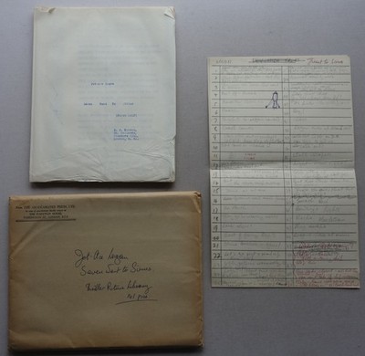 Thriller Picture Library comic #402 Jet-Ace Logan Script c1960s+Plan+AP ...