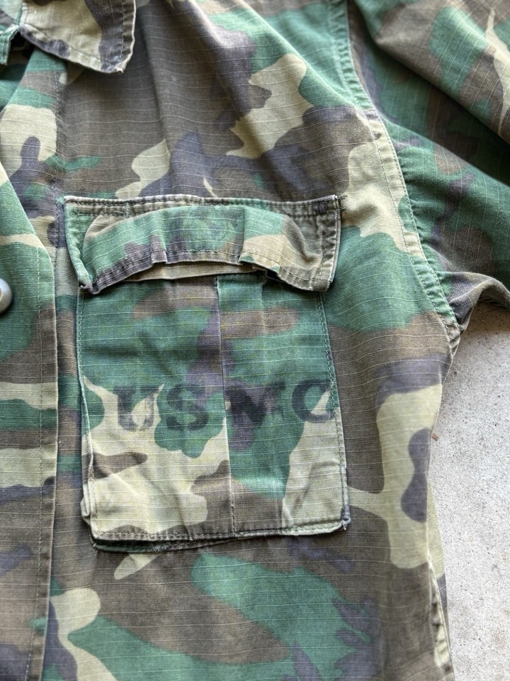 Vintage Military RDF ERDL Hot Weather Coat Camouflage 1970 Jungle ...