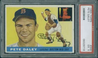 1955 Topps #206 Pete Daley PSA 5 RC Rookie Red Sox (9718) | eBay