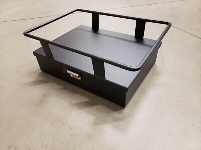 Ice Cooler Rack With Utility Box, Black Anodized, Off-Road Cooler Rack ...