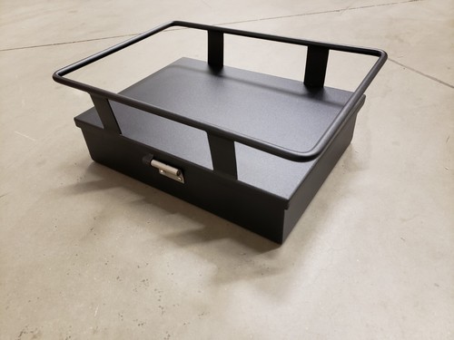 Ice Cooler Rack With Utility Box, Black Anodized, Off-Road Cooler Rack ...