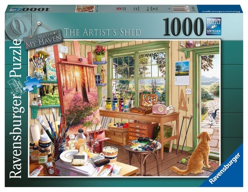 NEW Ravensburger 1000 piece Puzzle THE ARTIST'S SHED Steve Read ~ My ...