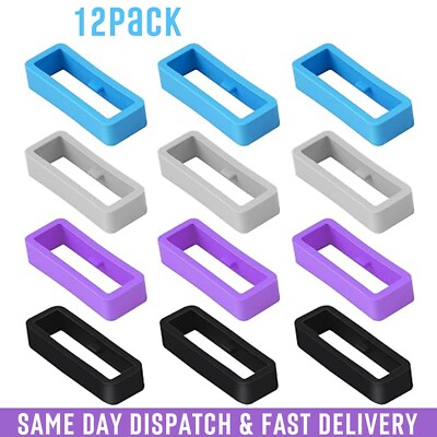 Silicone Rubber Watch Strap Band Keeper Holder Hoop Loop Ring Retainer ...