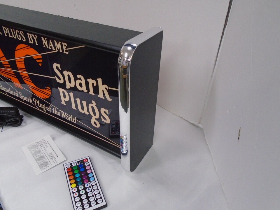 AC Spark Plugs LED Display lighted sign lightbox Wall Hanging Light | eBay