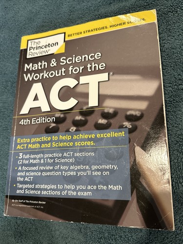 College Test Preparation Ser.: Math and Science Workout for the ACT ...