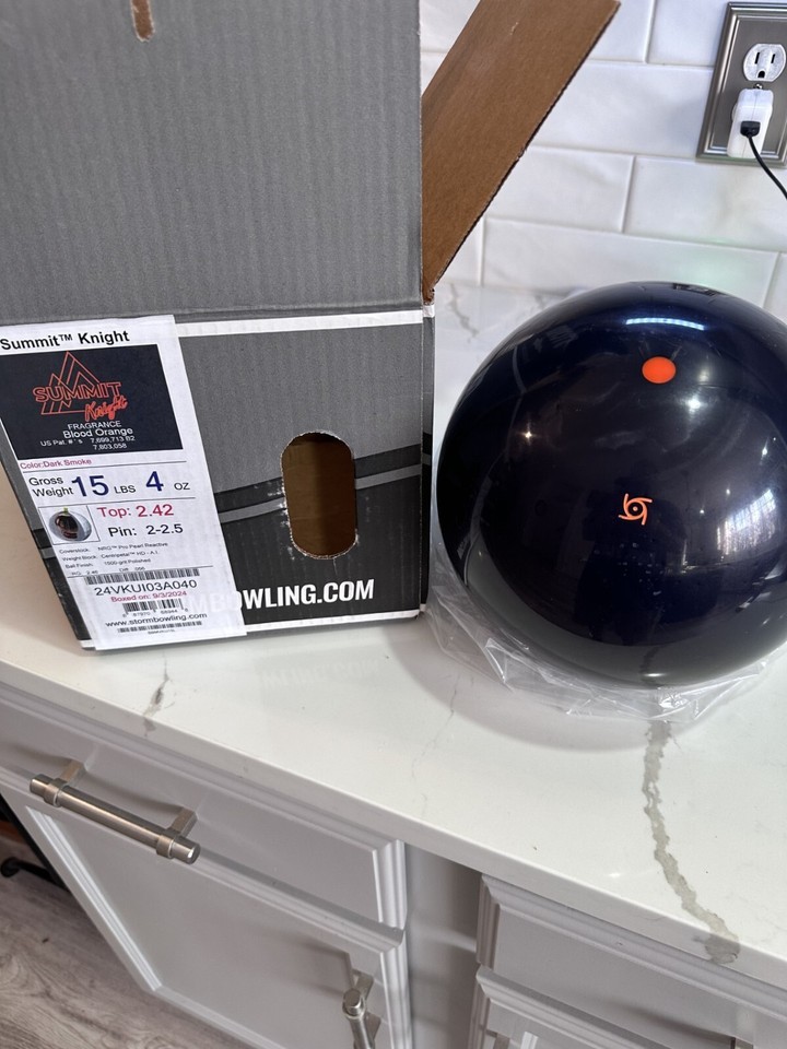 NEW - NIB OVERSEAS 15lb Storm Bowling "SUMMIT KNIGHT" UNDRILLED | eBay