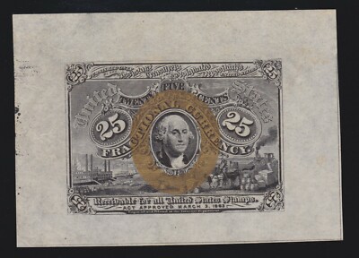 US 25c Fractional Currency Note Specimen FR 1283 spwmf Ch CU | eBay