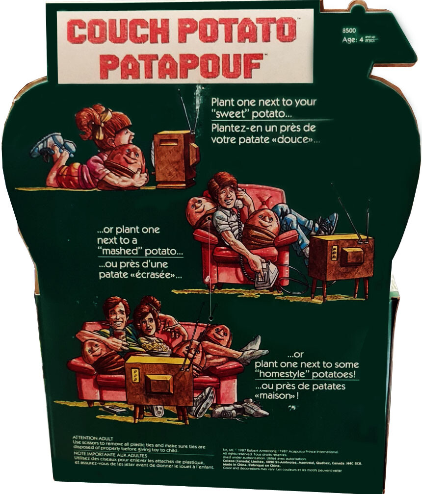 Couch Potato 14" Stuffed Toy, Vintage 1987 Collectible New! Mint In ...