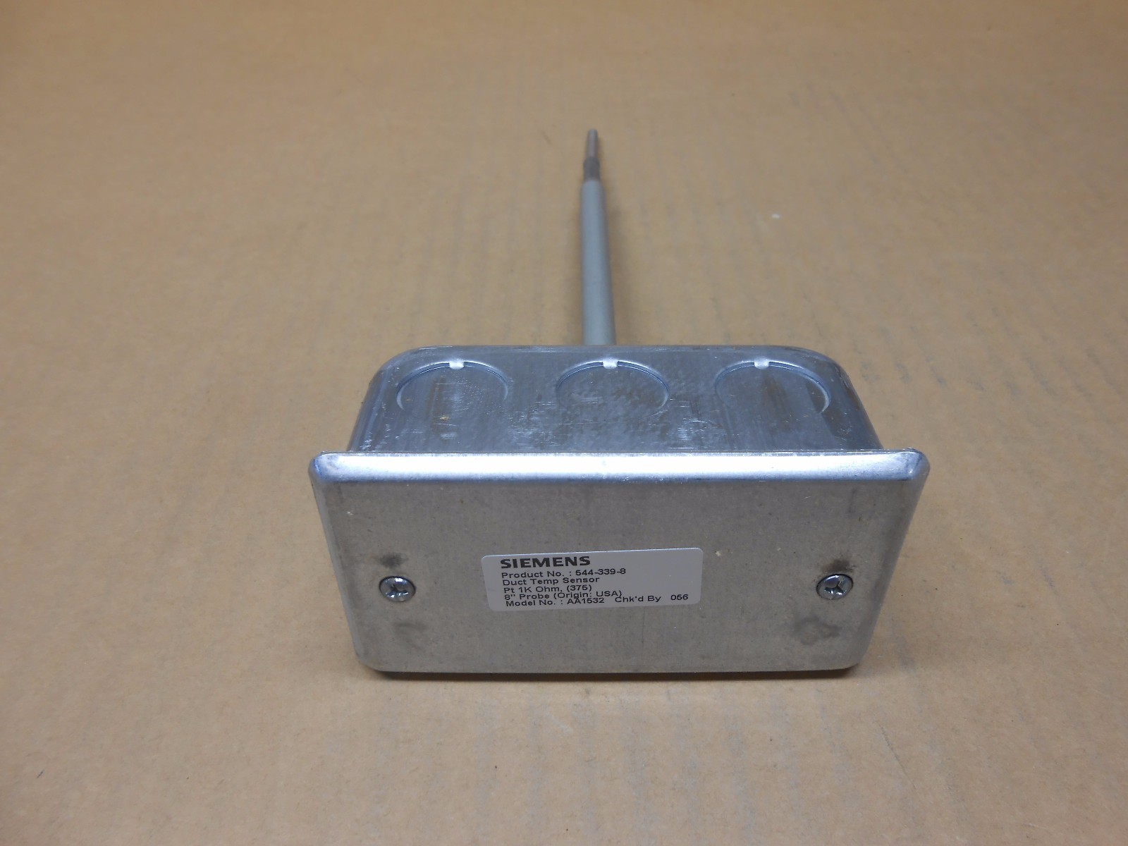 Siemens Duct Temperature Sensor 1k Ohm 8" Probe 544-339-8 for sale ...