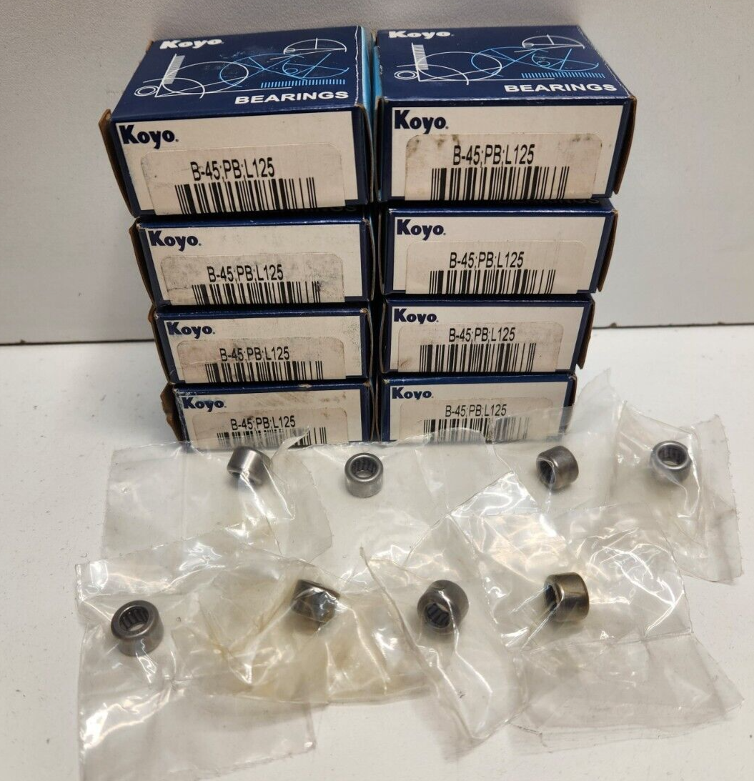 LOT OF 8 NEW OLD STOCK! KOYO 0.25" X 0.4375" X 0.312" BEARING DRAWN ...
