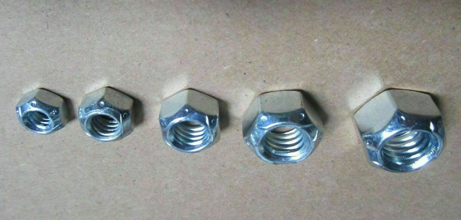 450 PIeces Fine Thread Grade C Stover Lock Nut Assortment 1/4 5/16 3/8 ...