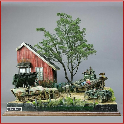 WW2 1/35 Scale Military Model Kit German Soldier Model Kits Shelter ...