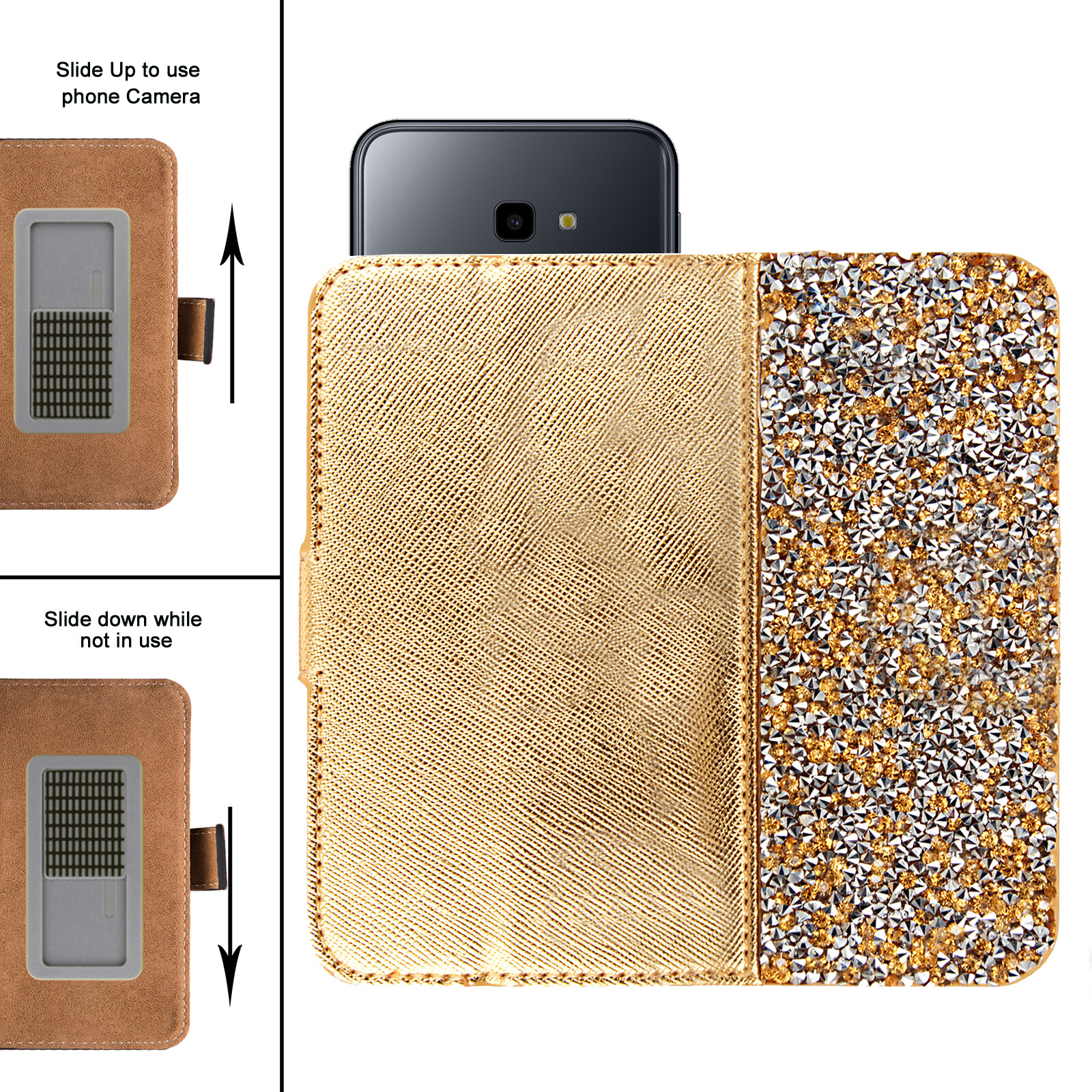 Case For IMO Dash 4G Q2 Q3 Plus Q4 Pro Glitter Flip Wallet Leather ...