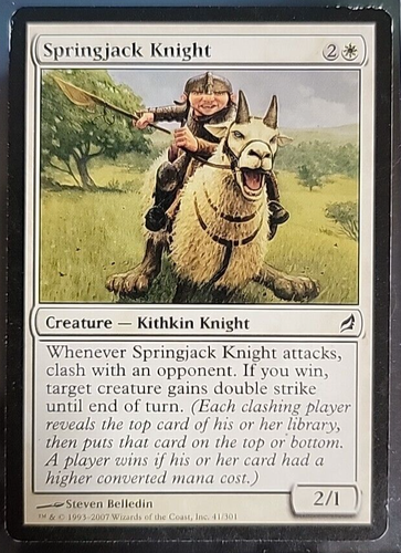 MTG Springjack Knight Lorwyn 041/301 Regular Common | eBay