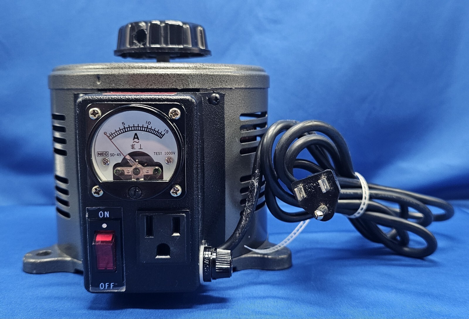 TENMA VARIABLE AUTO TRANSFORMER INPUT 117V 72-110 0-130V OUTPUT 10A MAX ...