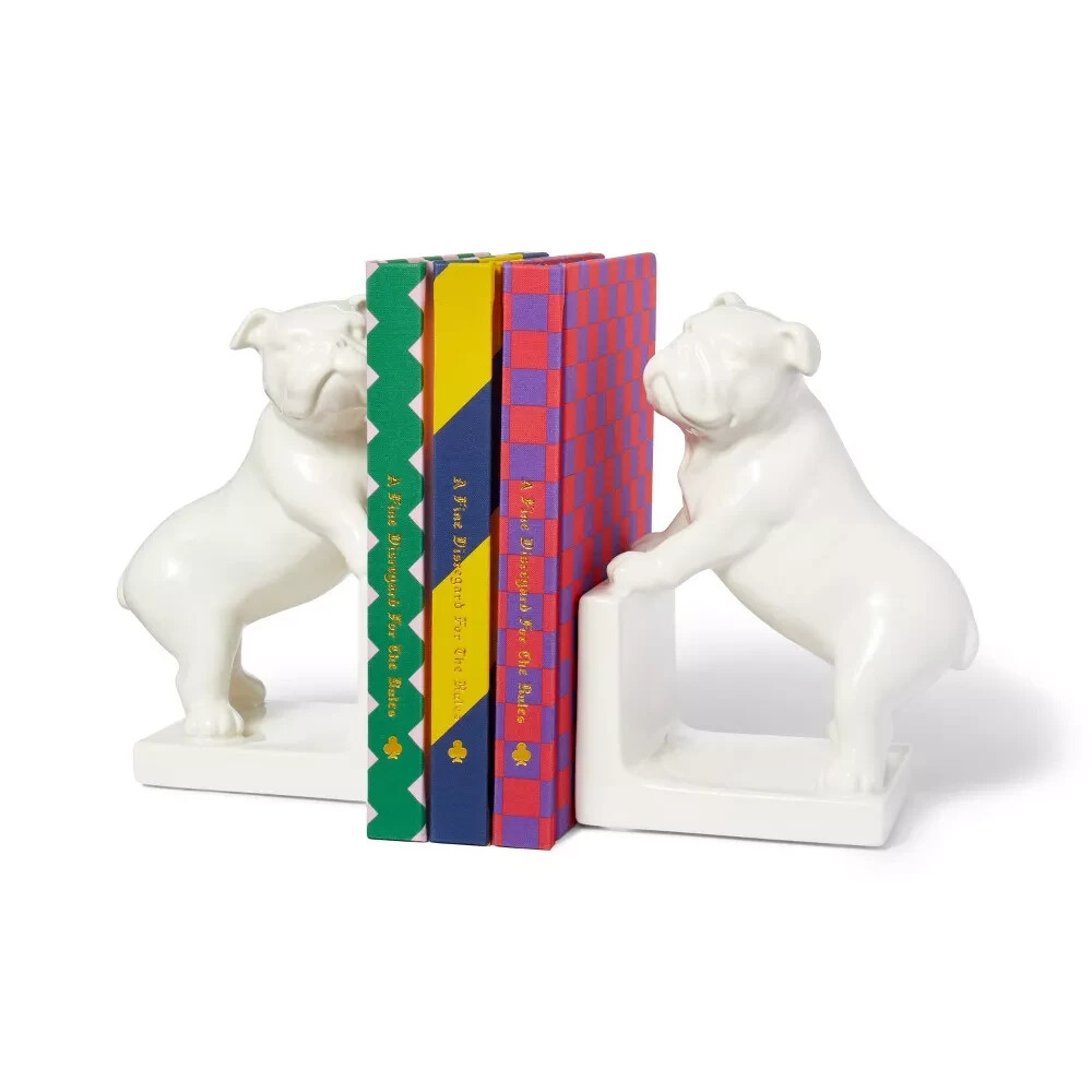 Target Rowing Blazers Dog Decorative Bookends Animals Puppy Bulldog for ...