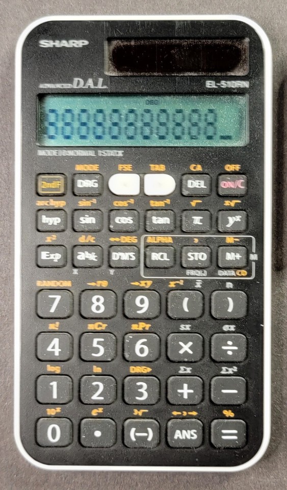 Sharp Advanced D.A.L. Scientific Calculator EL-510RN | eBay
